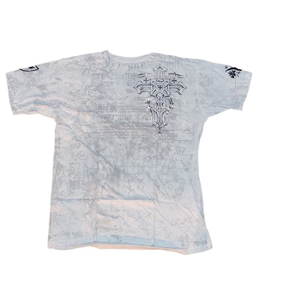 Archaic | Shirts | Archaic Tshirt Xxl Cross Wings White Live Fast ...
